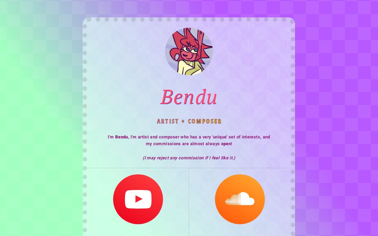 Bendu's Carrd!